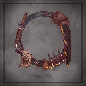 Rogue D&D Token Frame/digital Token/tabletop/dungeons and Dragons ...