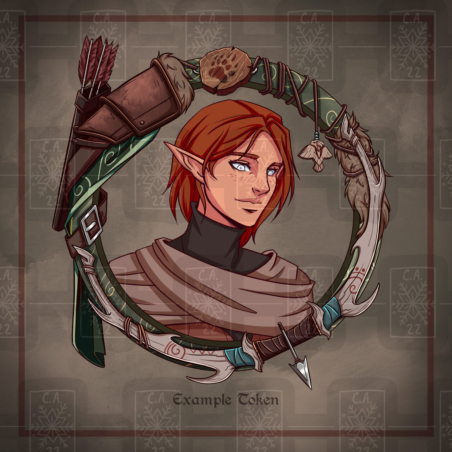 Ranger D&D Token Frame/digital Token/tabletop/dungeons and Dragons ...