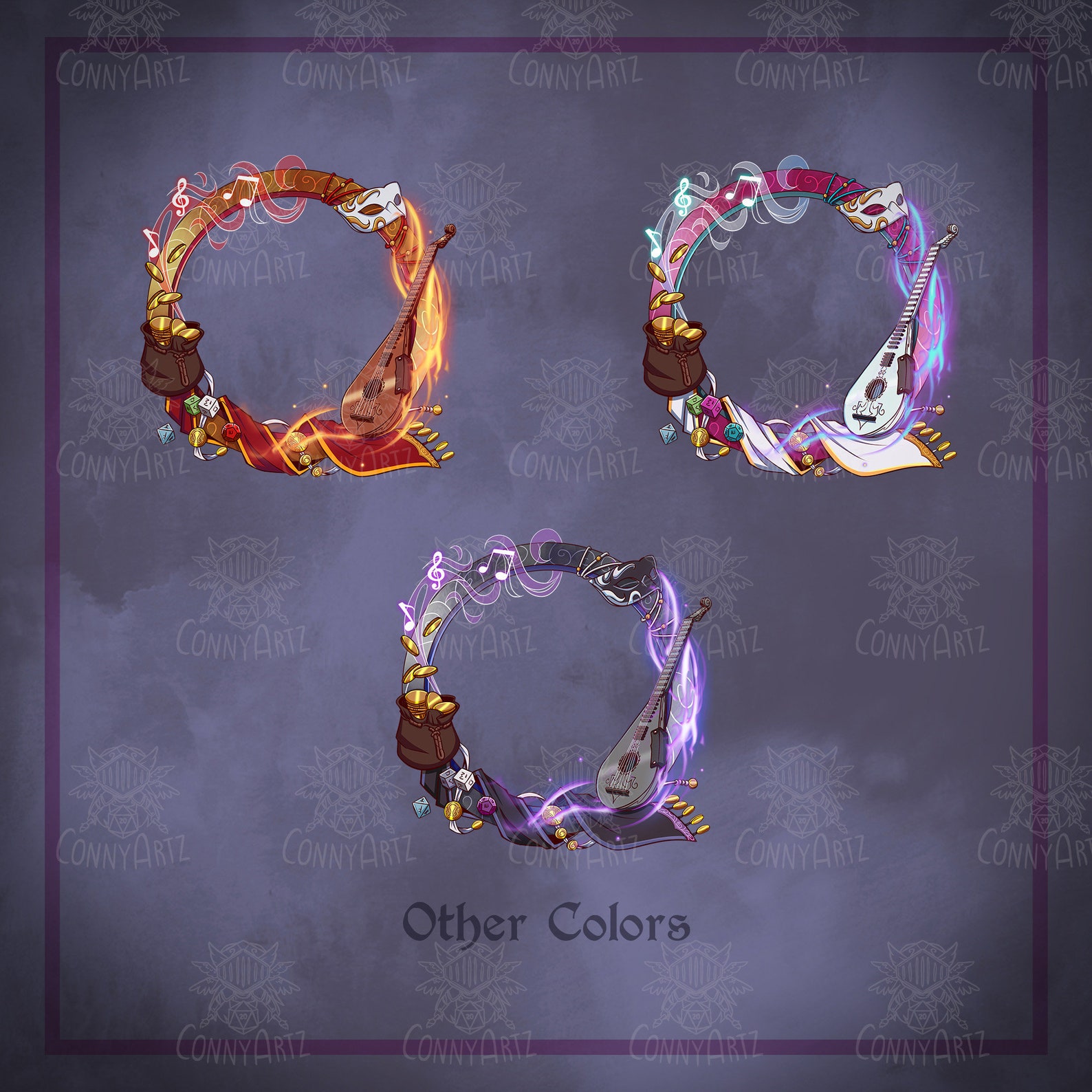 Bard D&D Token Frame/digital Token/tabletop/dungeons and Dragons ...