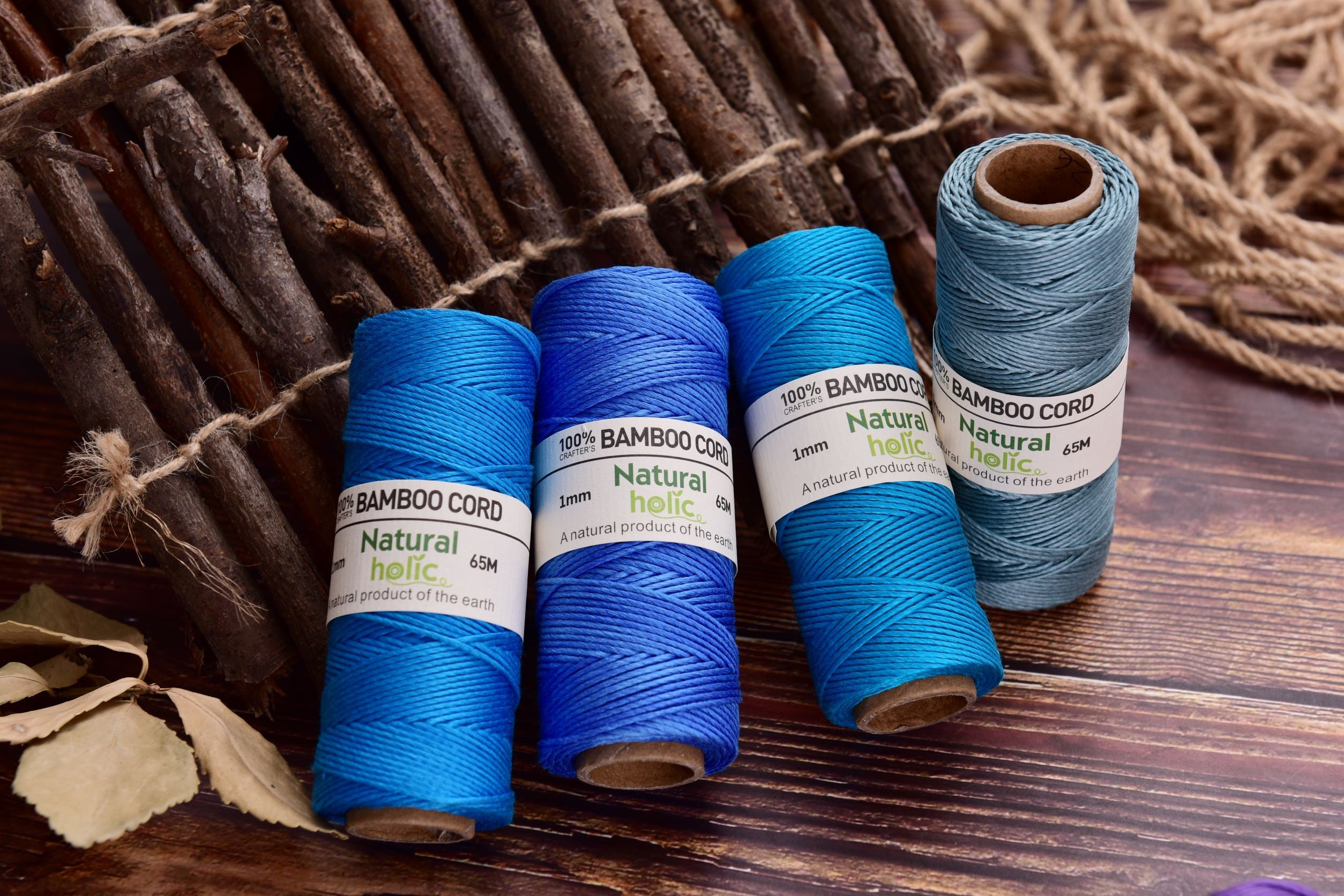 65meters Polished BAMBOO CORD 1.0MM Dia. 100% BAMBOO Yarn 20lb - Etsy