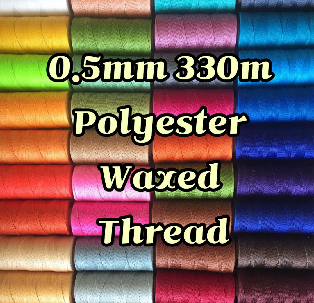 0.5mm Waxed Polyester Thread DIY Craft Macrame Knotting Jewelry Making ...