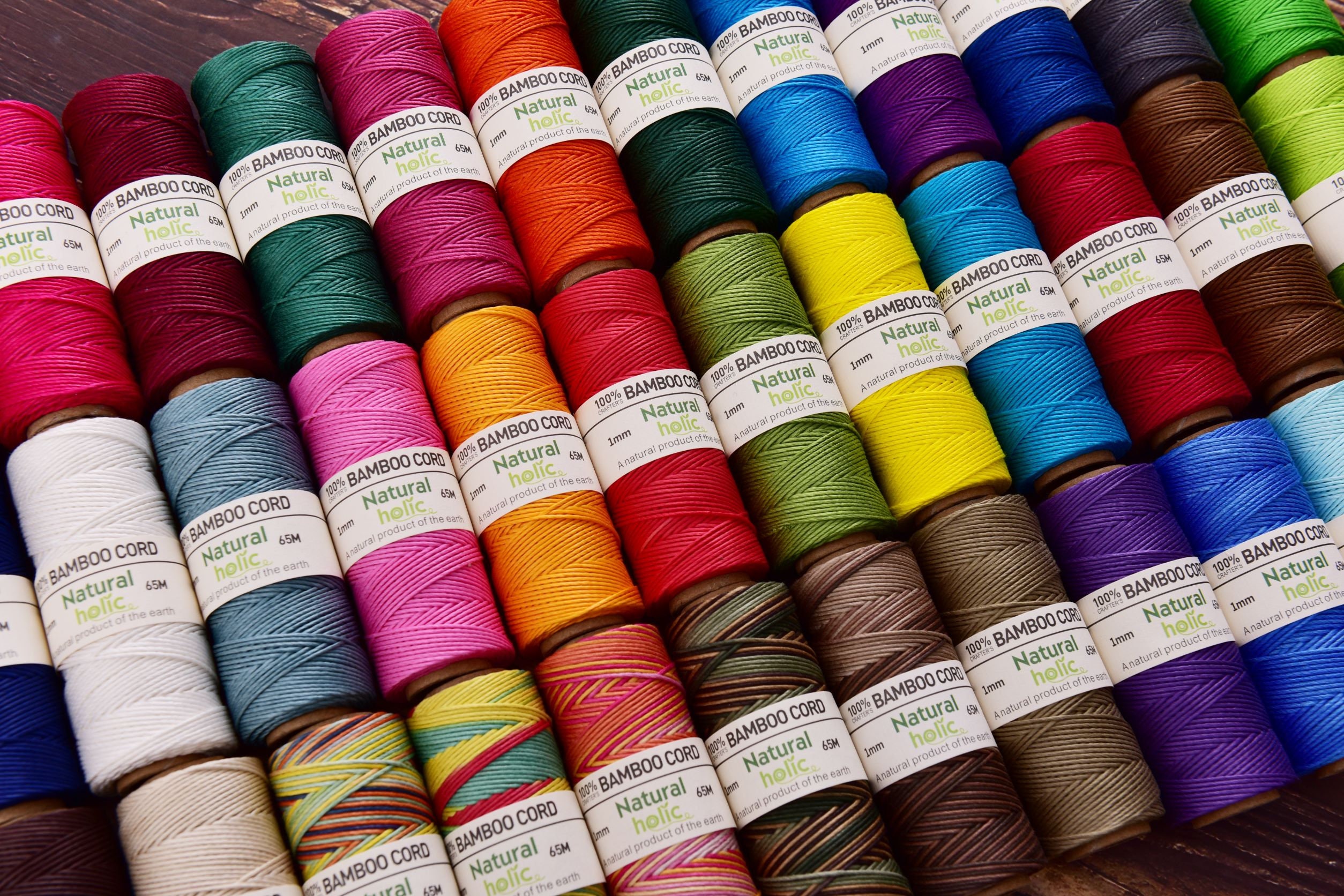 65meters Polished BAMBOO CORD 1.0MM Dia. 100% BAMBOO Yarn 20lb - Etsy