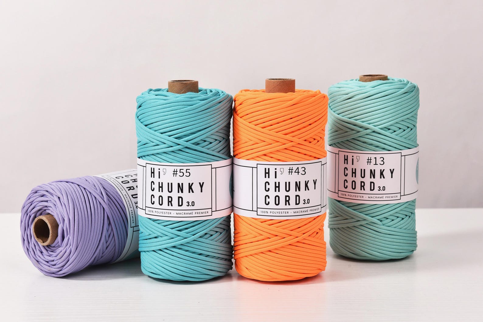 3MM Lightweight Polyester Braid Rope Chunky Polyester String 100meters ...