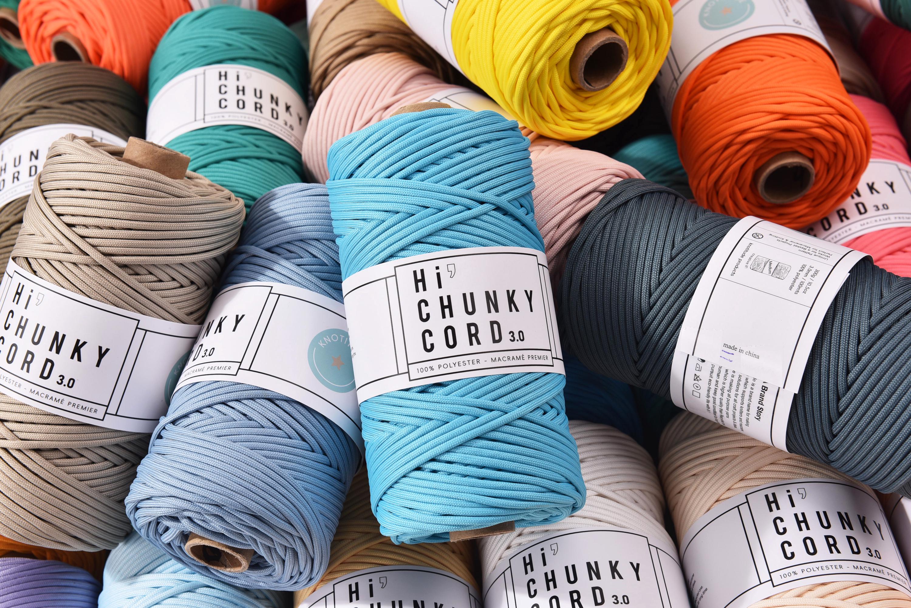 3MM Lightweight Polyester Braid Rope Chunky Polyester String 100meters ...
