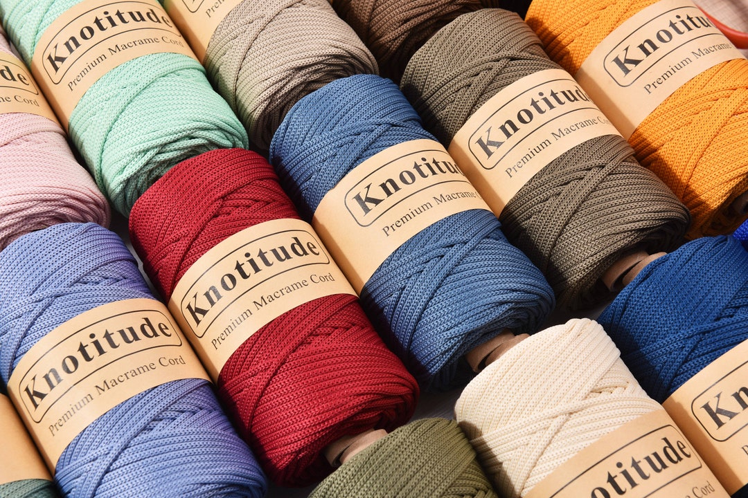 Polyester Braided Macrame Cord 4mm X 120meter/390feet Fabric Yarn for ...
