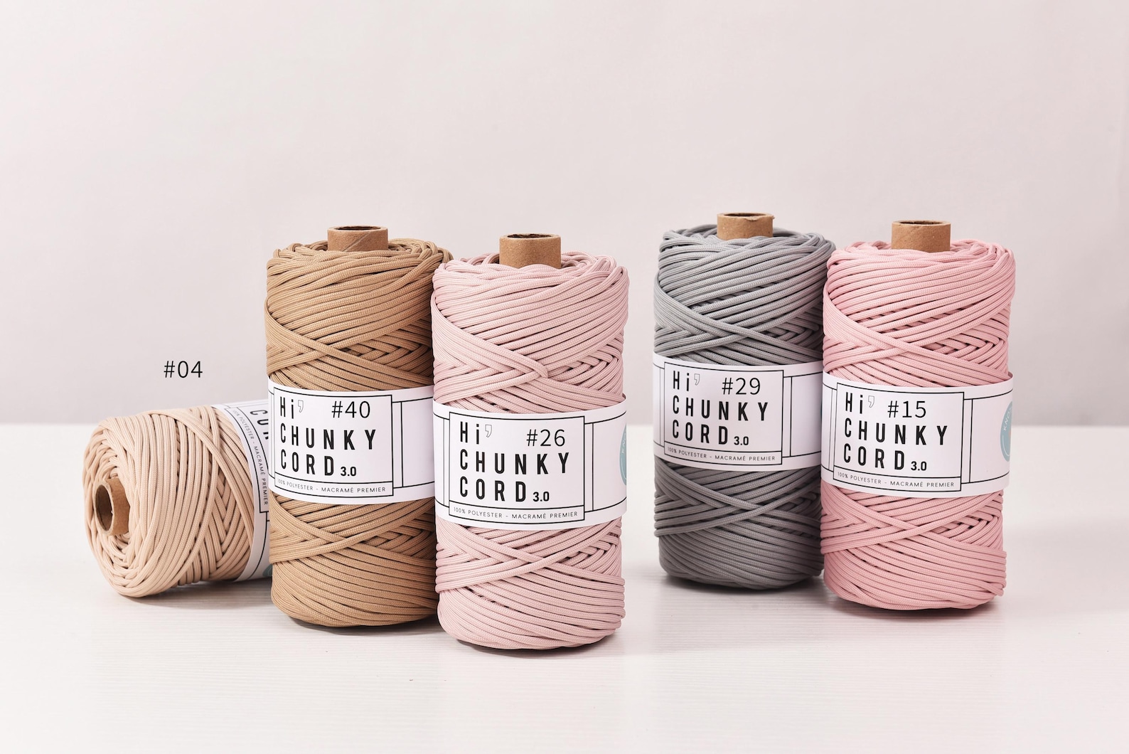 3MM Lightweight Polyester Braid Rope Chunky Polyester String 100meters ...