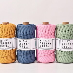 3MM Lightweight Polyester Braid Rope Chunky Polyester String 100meters ...