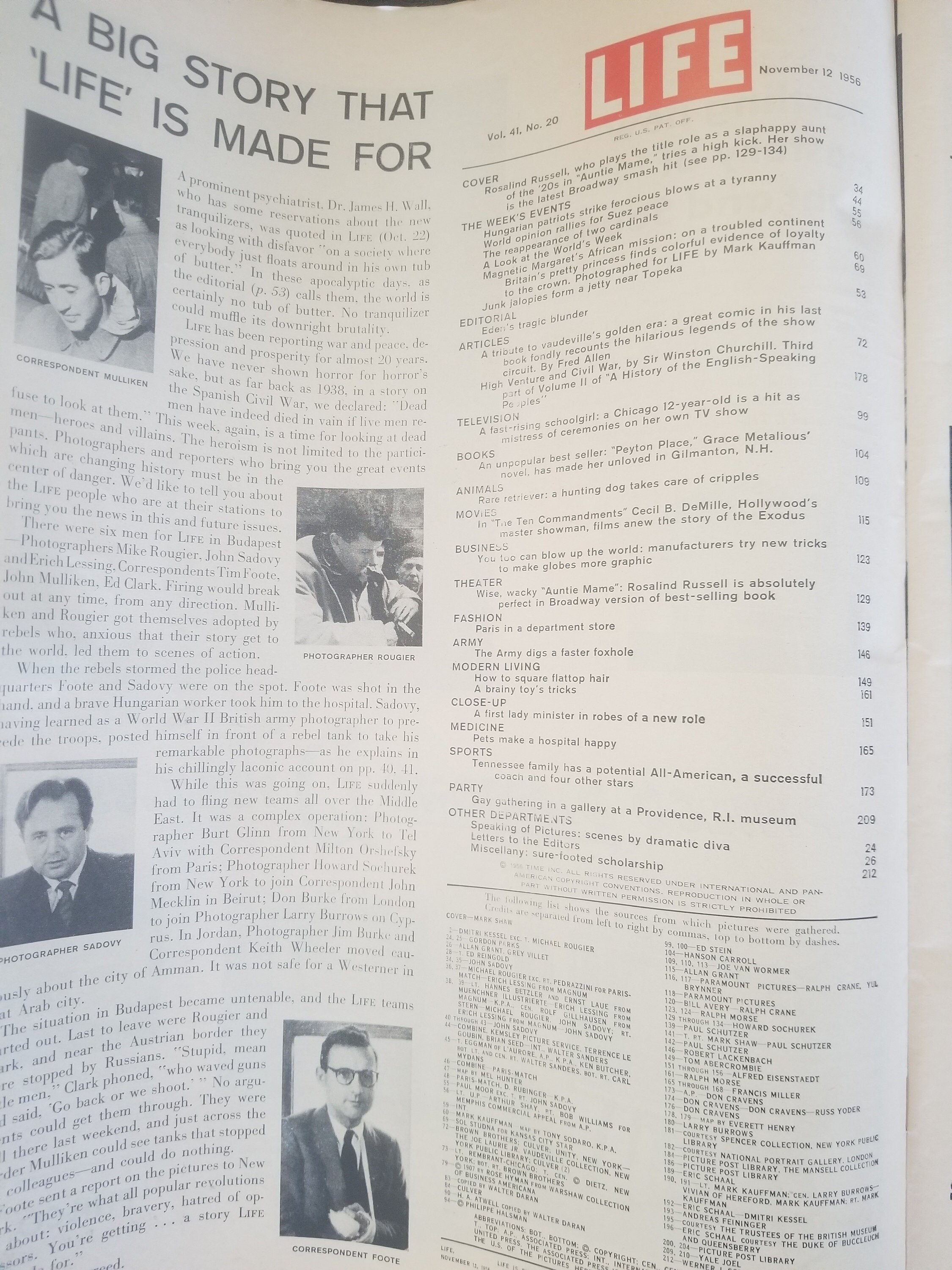 1956 Life Magazine - Etsy