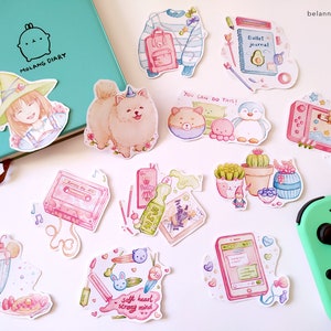 Soft Pastel Sticker Set Free Mini Print Soft Pastel - Etsy