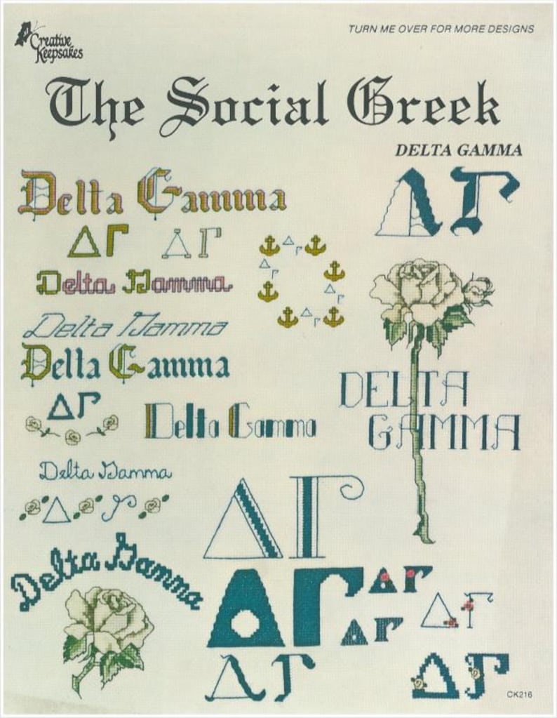 The Social Greek: Delta Gamma - Etsy