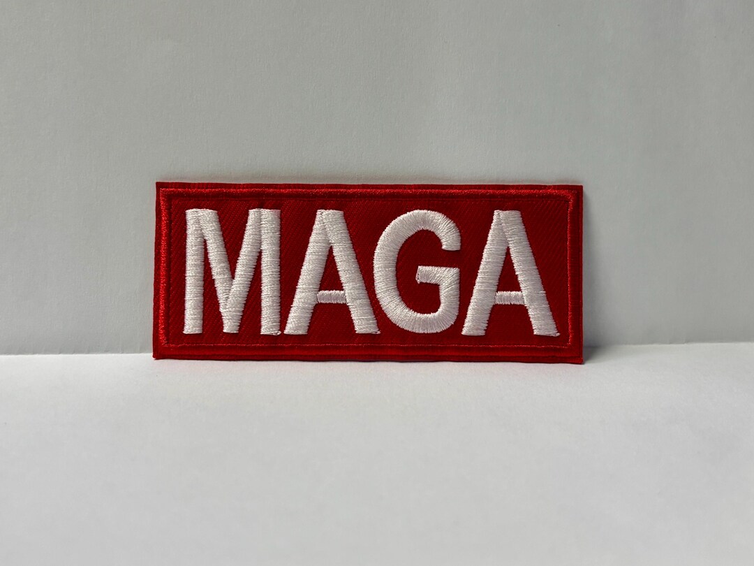 Donald Trump MAGA Iron-on Embroidered Patch - Etsy