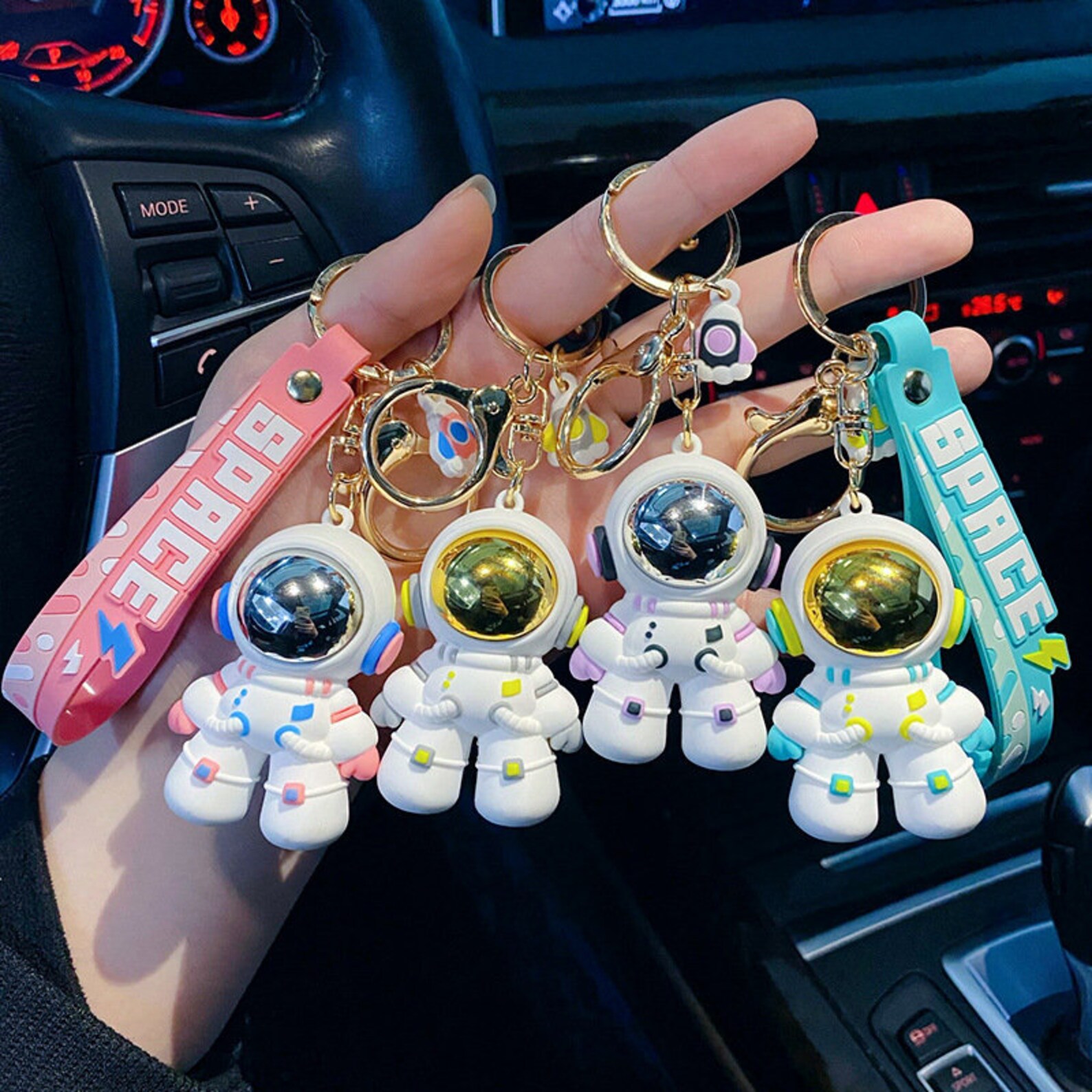 Cool Astronaut spaceman Dripping Delicate Keychain Friends - Etsy