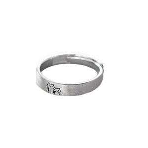 Tiny Matching Cat Ring Anniversary Best Friends Gift Animal - Etsy