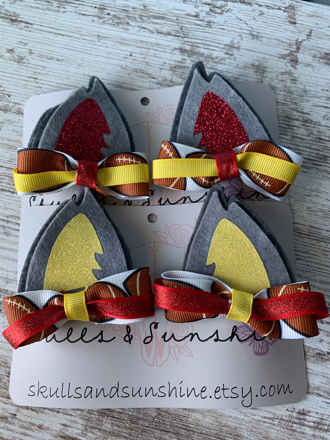 Kansas City Wolf Clip-on Ears, KC Wolf Ears, Halloween Clip-on Ears - Etsy