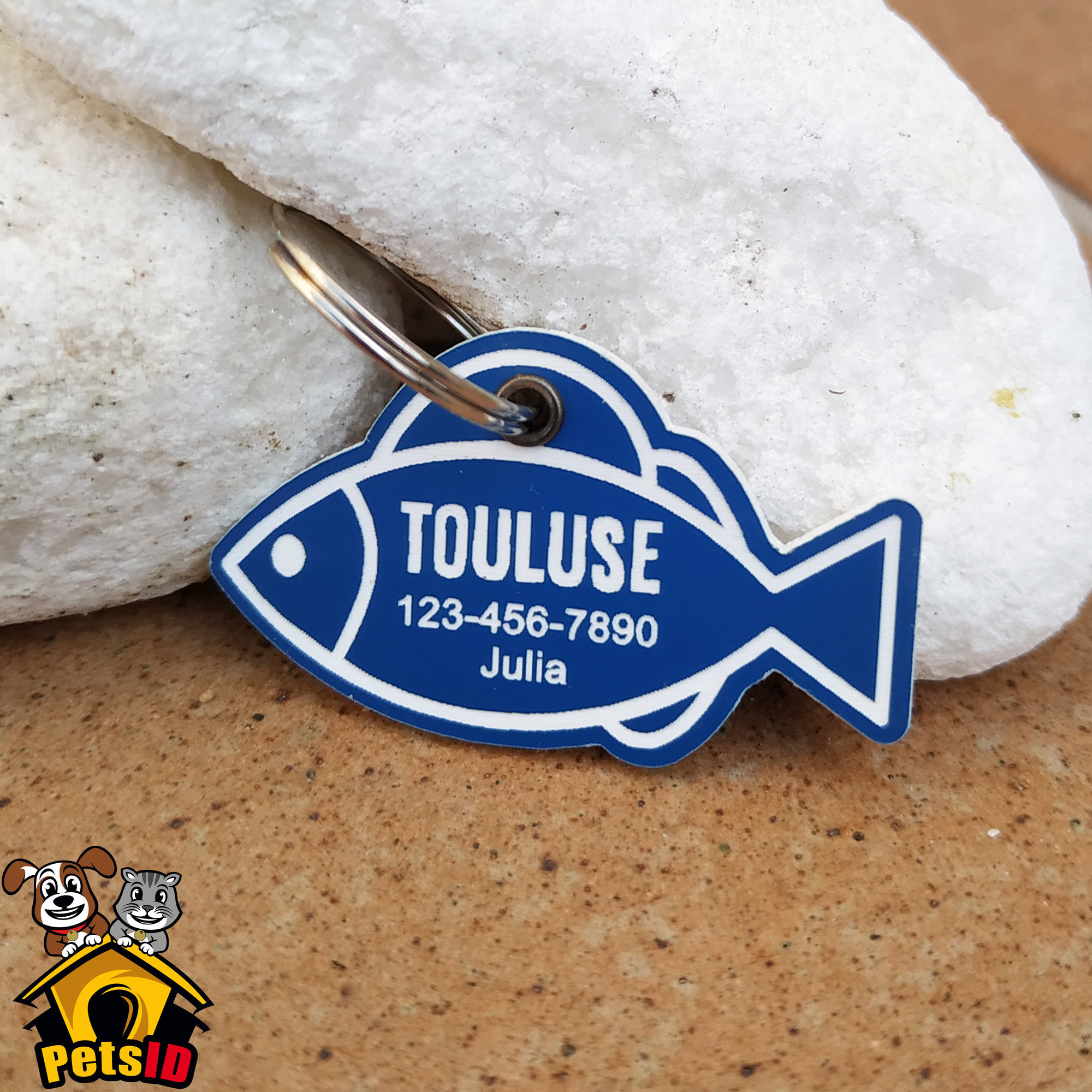 Cat Tag Fish Tag Fish Cat Tag Engrave Dog Tag Engraved - Etsy UK