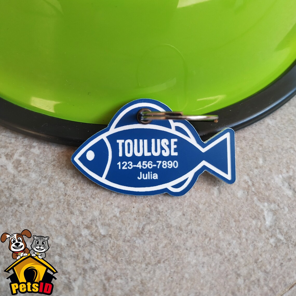 Cat Tag Fish Tag Fish Cat Tag Engrave Dog Tag Engraved - Etsy UK