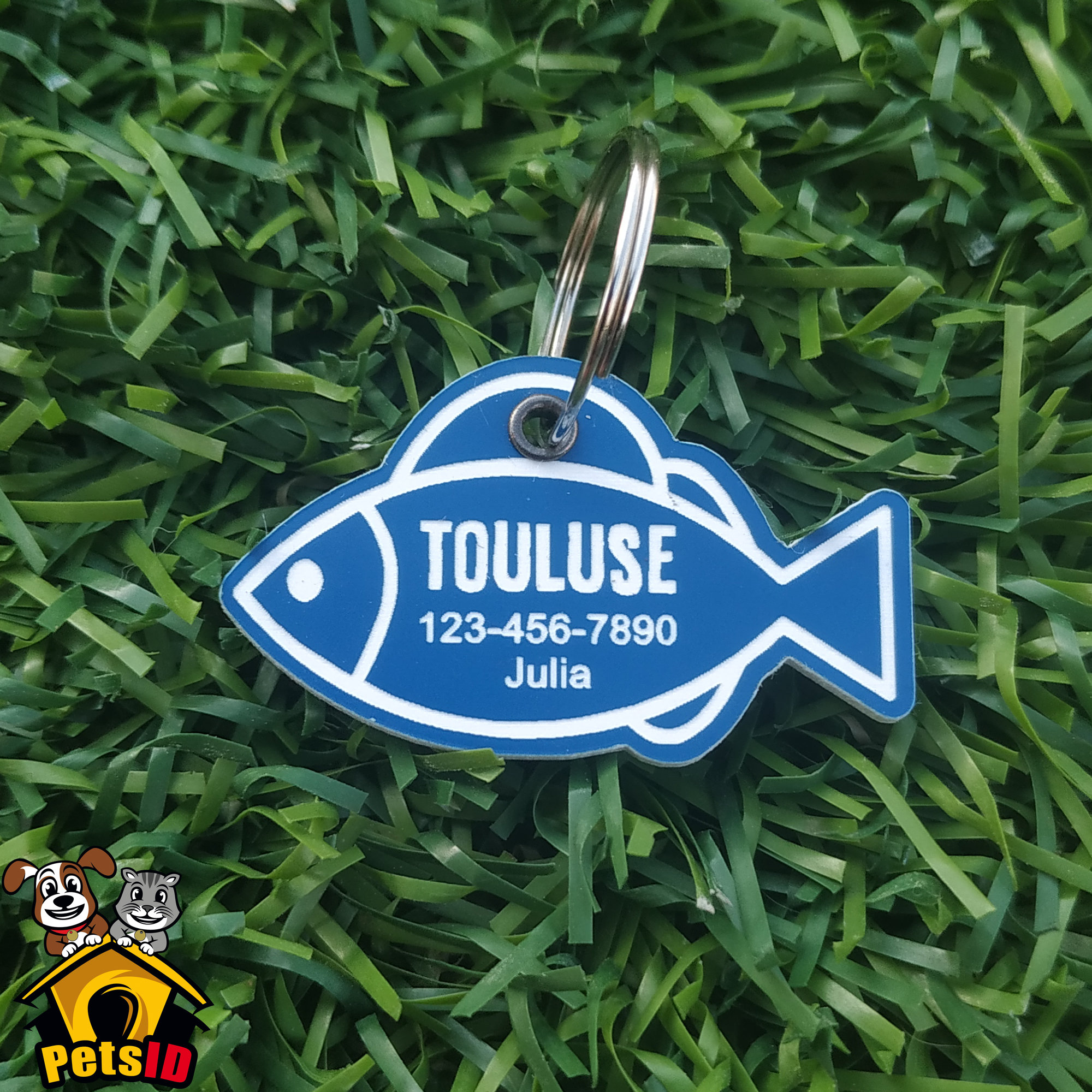 Cat Tag Fish Tag Fish Cat Tag Engrave Dog Tag Engraved - Etsy UK