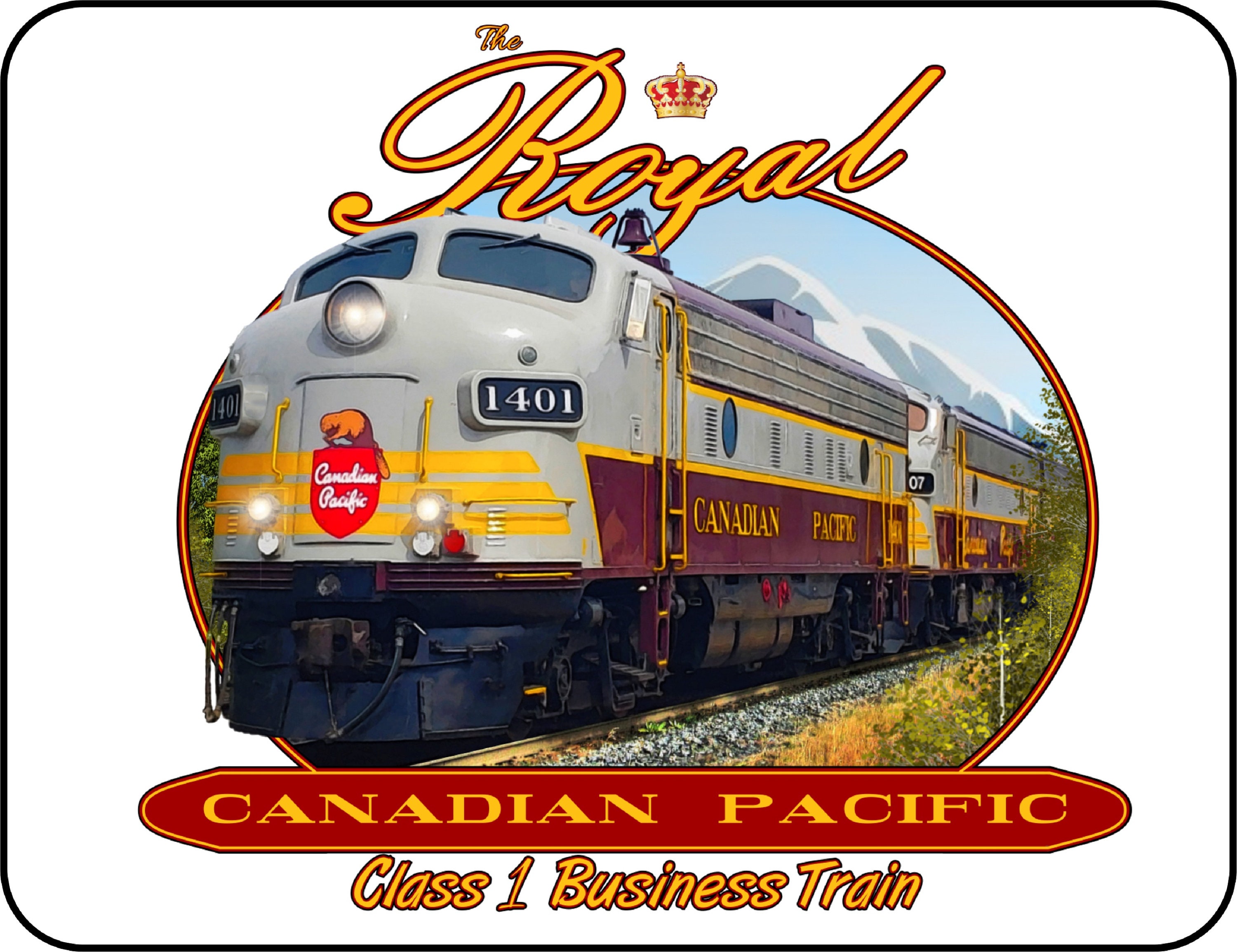 Royal Canadian Pacific, RCP Business Train White Shirt, Train Lover Tee ...