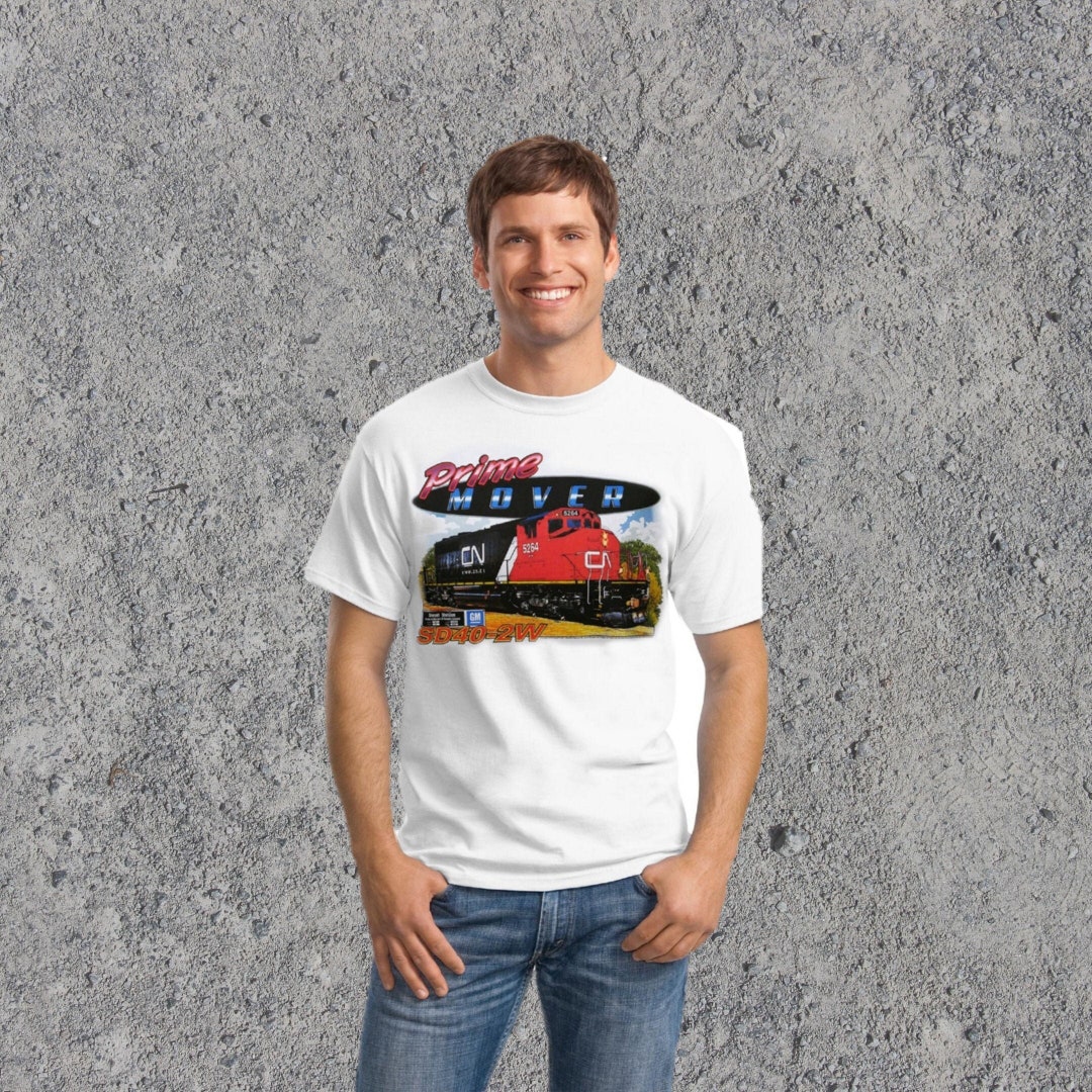 CN Canadian National SD40-2W Prime Mover, CNR, Train Lover T-shirt ...