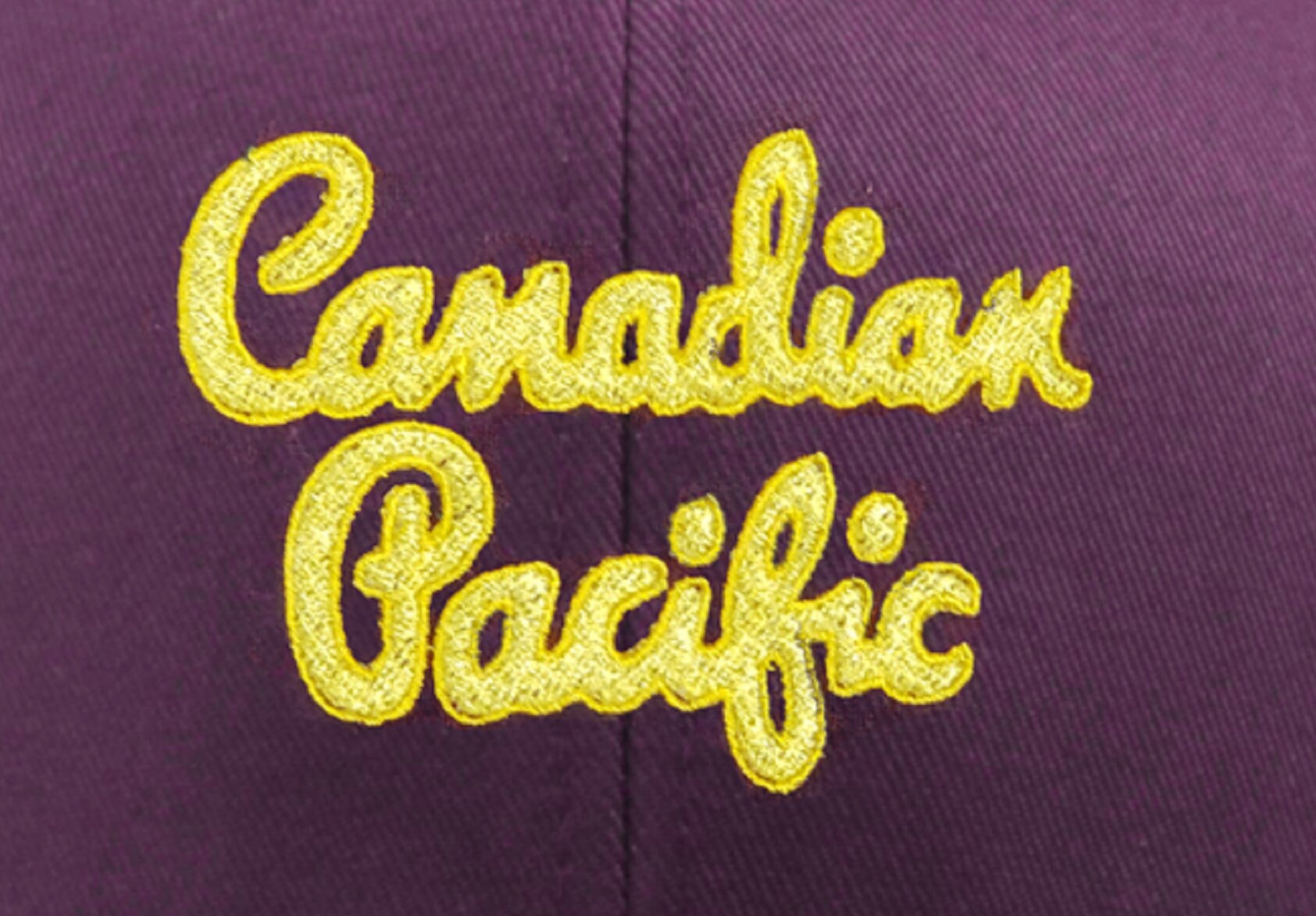 Canadian Pacific Script 1950's Gold Lettering - Maroon Flexfit Cap - Etsy