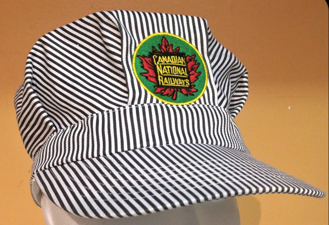 Canadian National Railways Engineers Cap Striped - Etsy