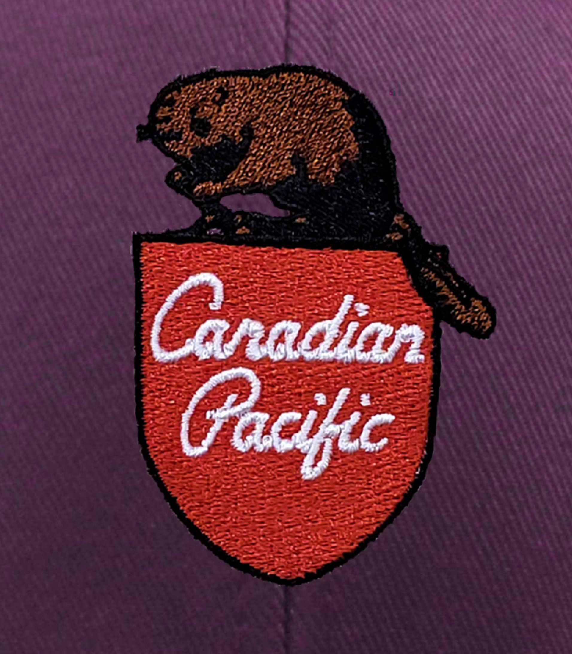 Canadian Pacific 1960'S Beaver Shield Flexfit Cap - Maroon - Etsy