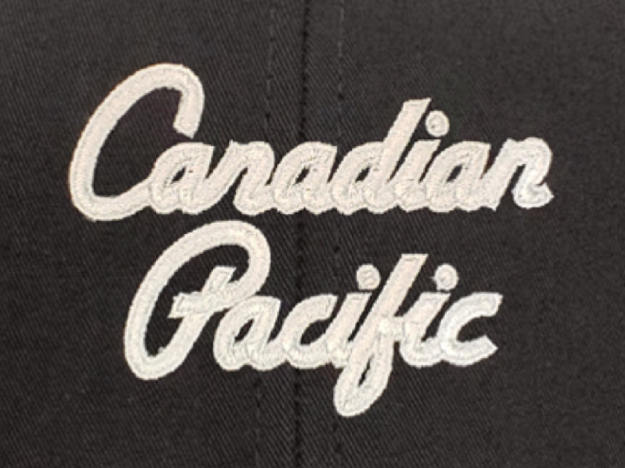 Canadian Pacific Script 1960's White Lettering - Black Flexfit Cap - Etsy