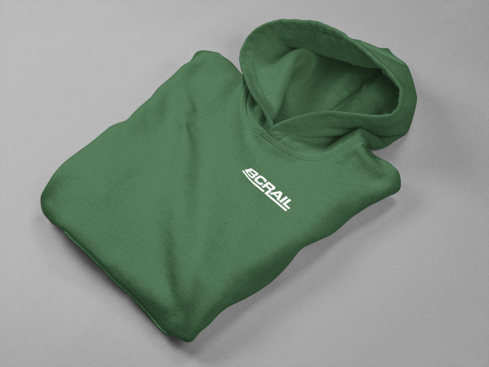CN - BC Rail New Logo, British Columbia Railway, Pullover Green Hoodie ...