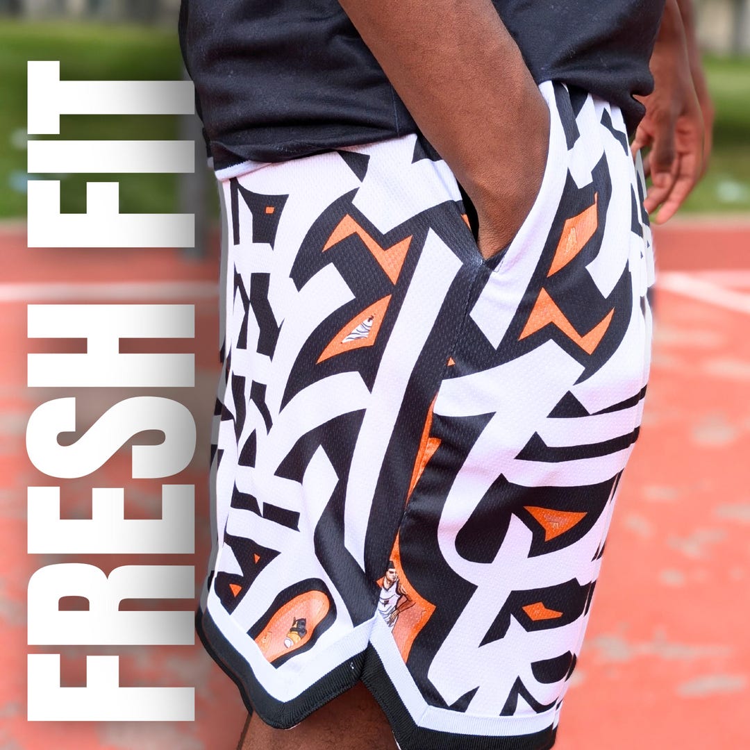 Classic Basketball Shorts -street Ball Player Shorts, Workout Shorts ...