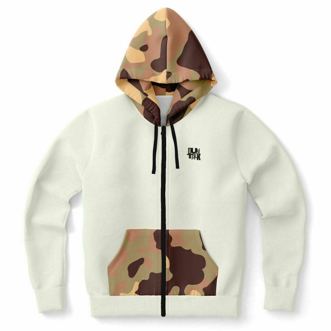 Basketball Zip-up Hoodie Jacket Duntalk bench Mob Camo Gift for ...