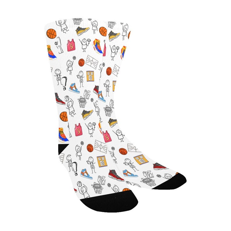 Basketball Kids Socks Child Workout Practice, Casual, Unique Fun Youth ...