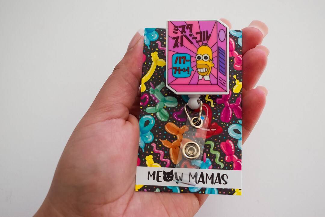 The Simpsons, Mr Sparkle , Badge Reel , Name Badge , Id Holder ...