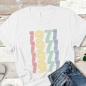 1971 T-shirt 1971 Birthday T-shirt 1971 Tshirt Retro Shirt 52 Birthday ...