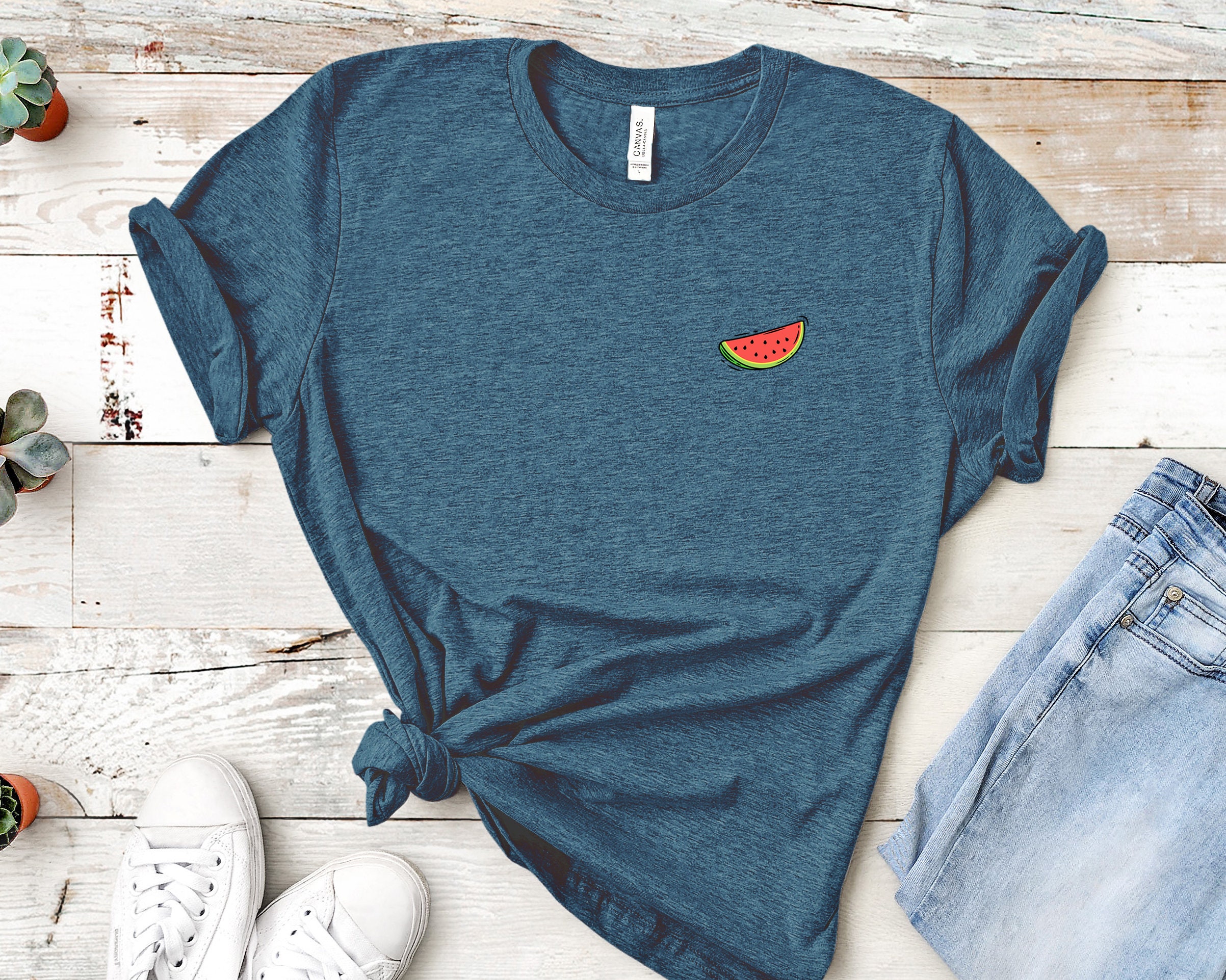 Watermelon Shirt Watermelon Rasta T-shirt Watermelon Custom T Shirt ...