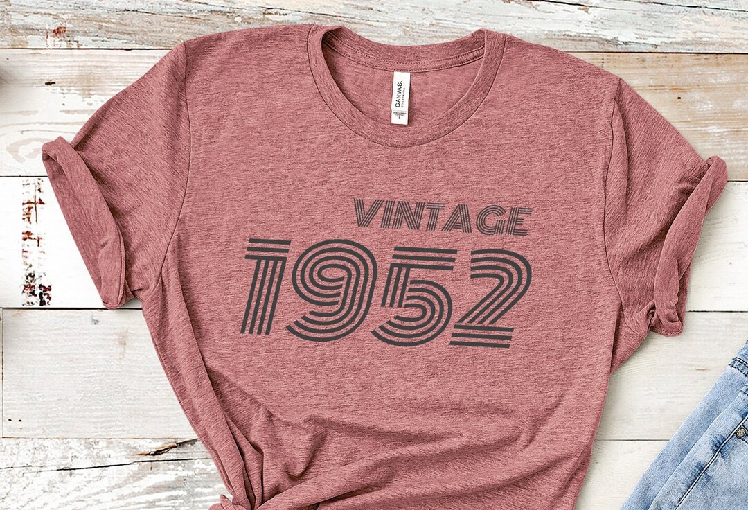Vintage 1952 Geburtstag T-Shirt 1952 TShirt Retro Shirt 71 Geburtstag ...