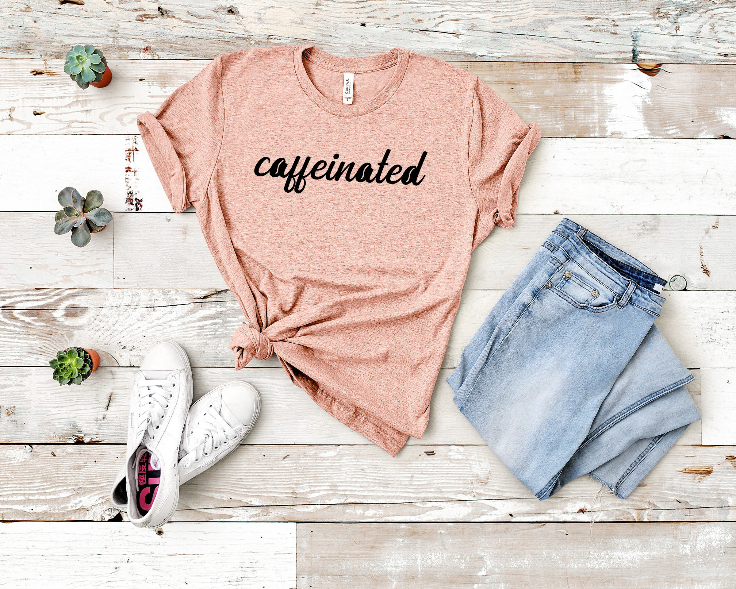 Caffeinated T-Shirt Coffee TShirt Coffee Lovers Gift Coffee | Etsy