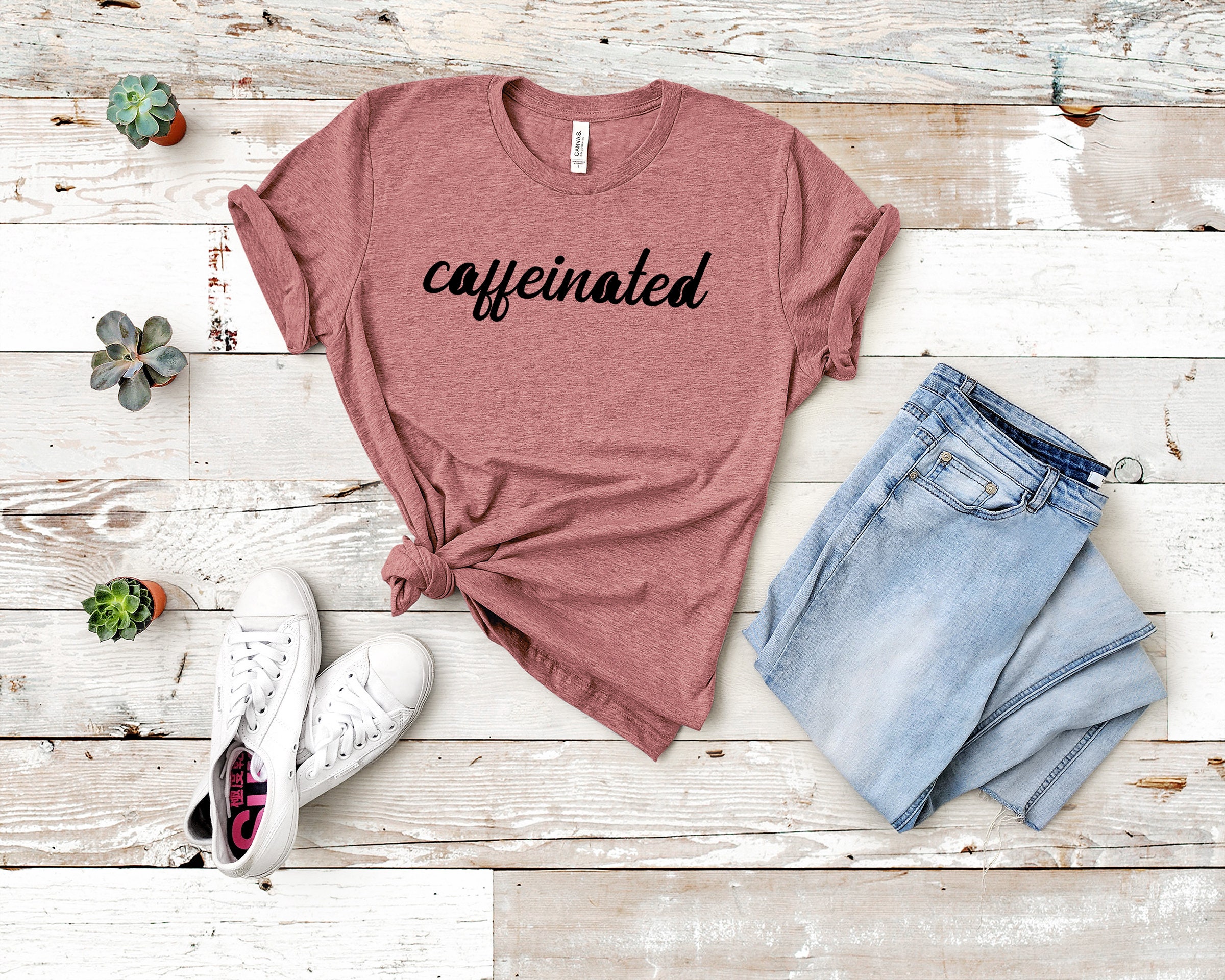 Caffeinated T-shirt Coffee Tshirt Coffee Lovers Gift Coffee Lovers ...