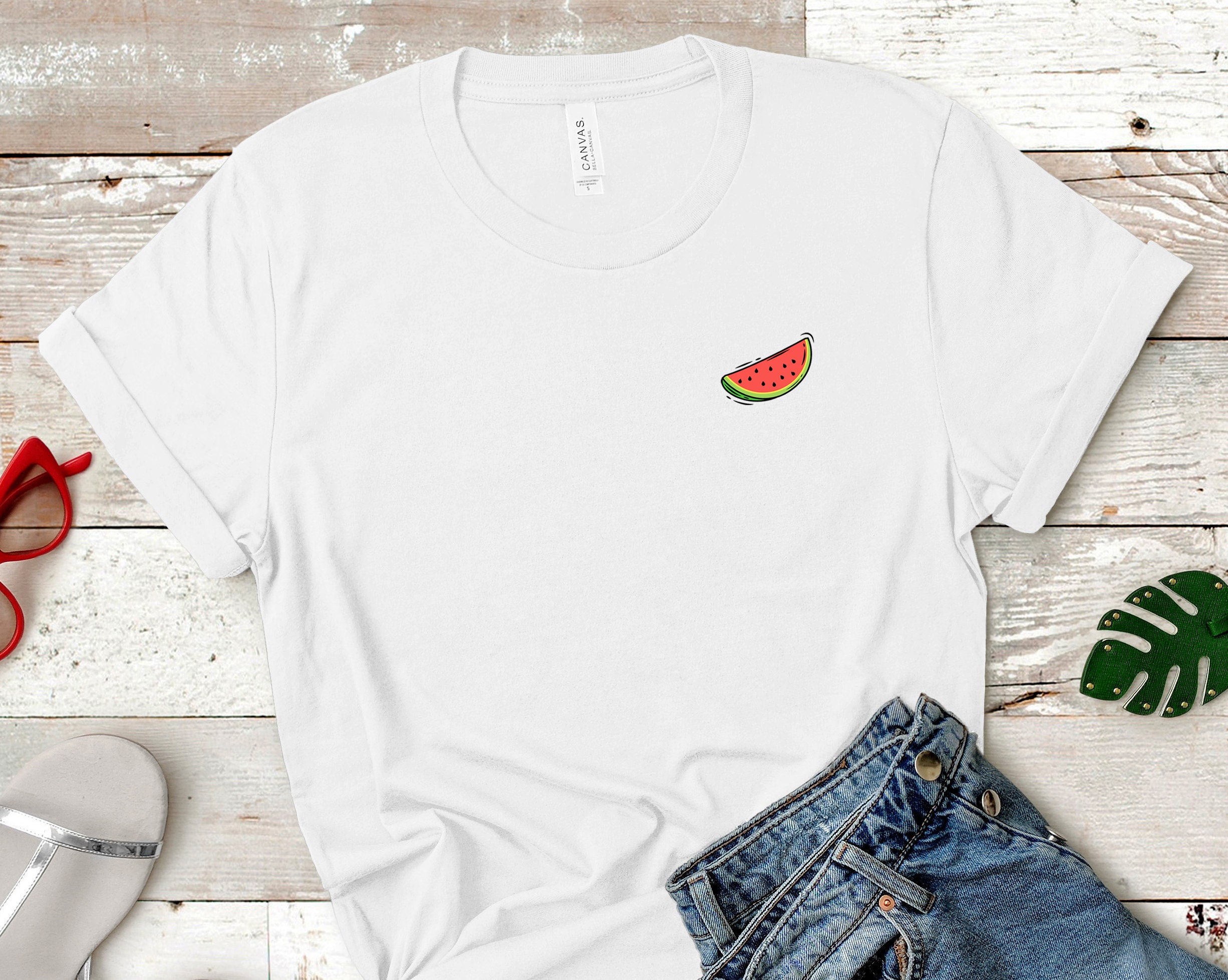 Watermelon Shirt Watermelon Rasta T-shirt Watermelon Custom T Shirt ...
