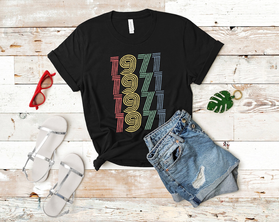 1971 T-shirt 1971 Birthday T-shirt 1971 Tshirt Retro Shirt 52 Birthday ...