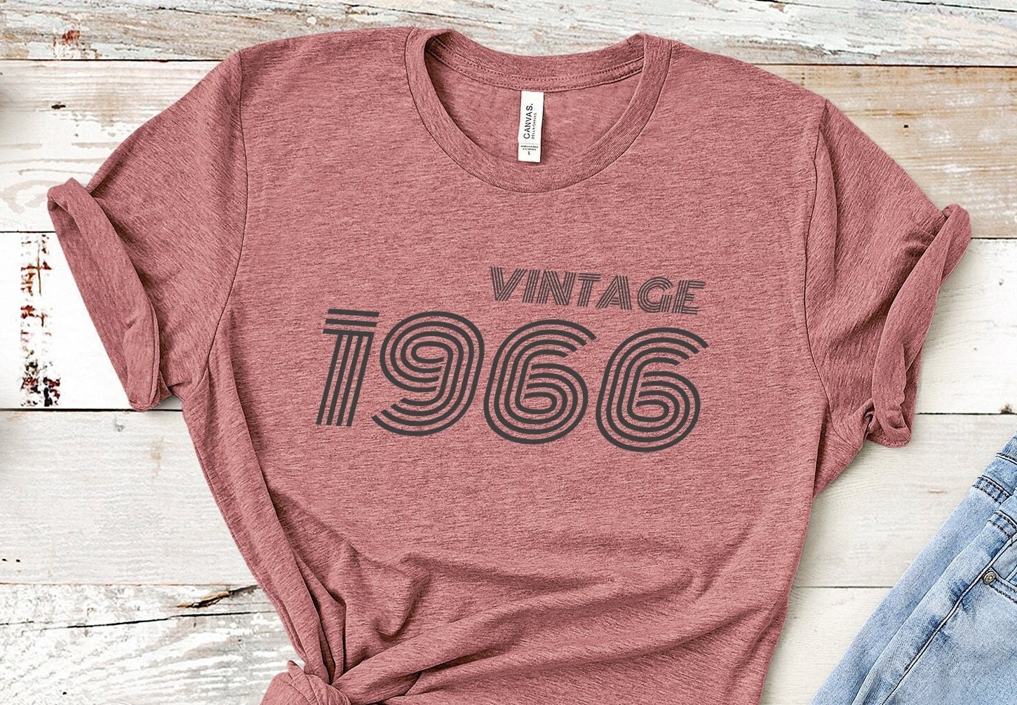 Vintage 1966 Birthday T-shirt 1966 Tshirt Retro Shirt 58 Birthday Gift ...