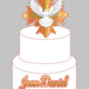 First Communion Cake Topper,holy Spirit Cake Topper, First Holy ...