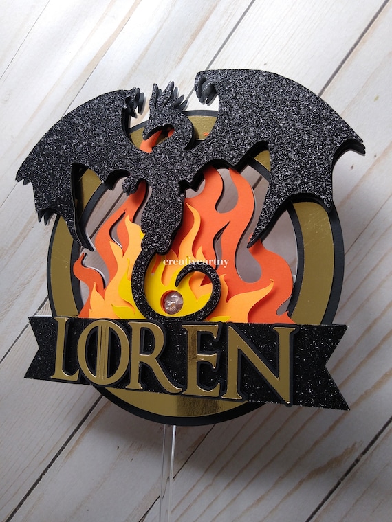 Dragon Cake Topper Dragon Birthday Cake Topper Dragon Cake - Etsy