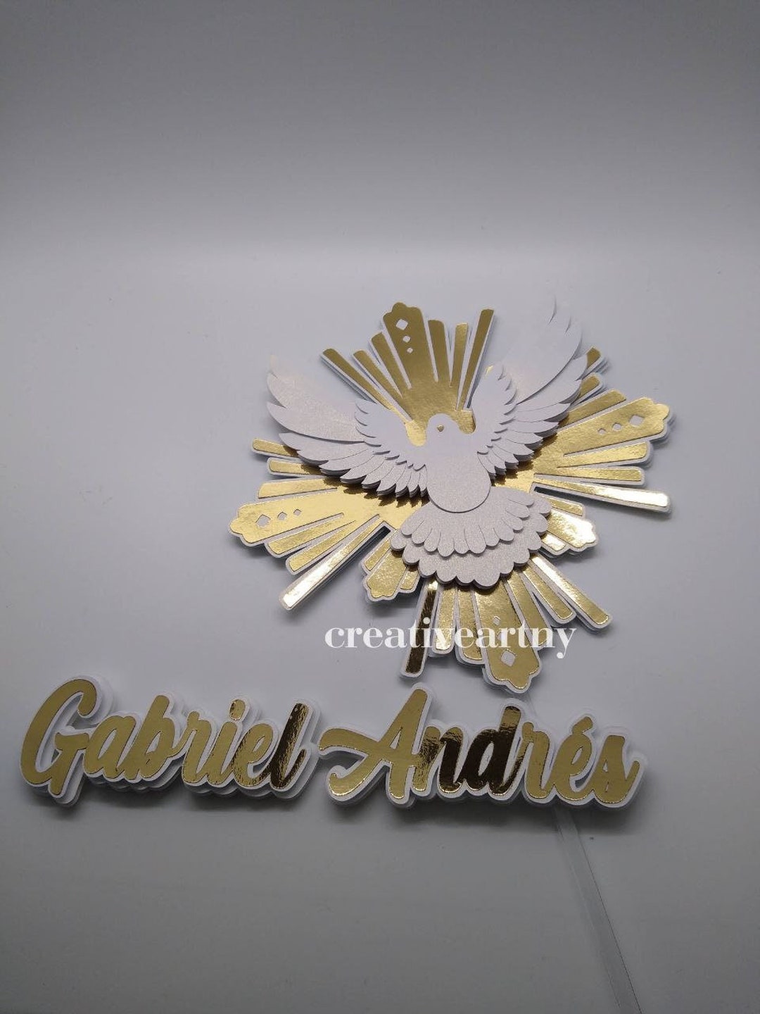 First Communion Cake Topper,holy Spirit Cake Topper, First Holy ...