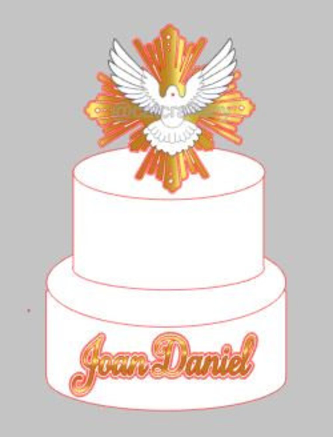 First Communion Cake TopperHoly spirit cake topper First | Etsy