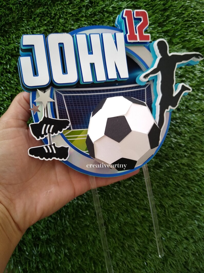 Soccer Cake Topper Soccer Birthday Soccer Party - Etsy