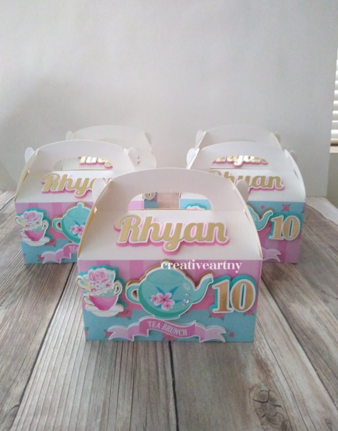 Tea Party Favor Boxes/tea Birthday Party/tea Favor Boxes/tea - Etsy