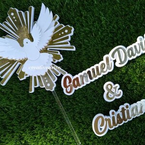 First Communion Cake Topper,holy Spirit Cake Topper, First Holy ...
