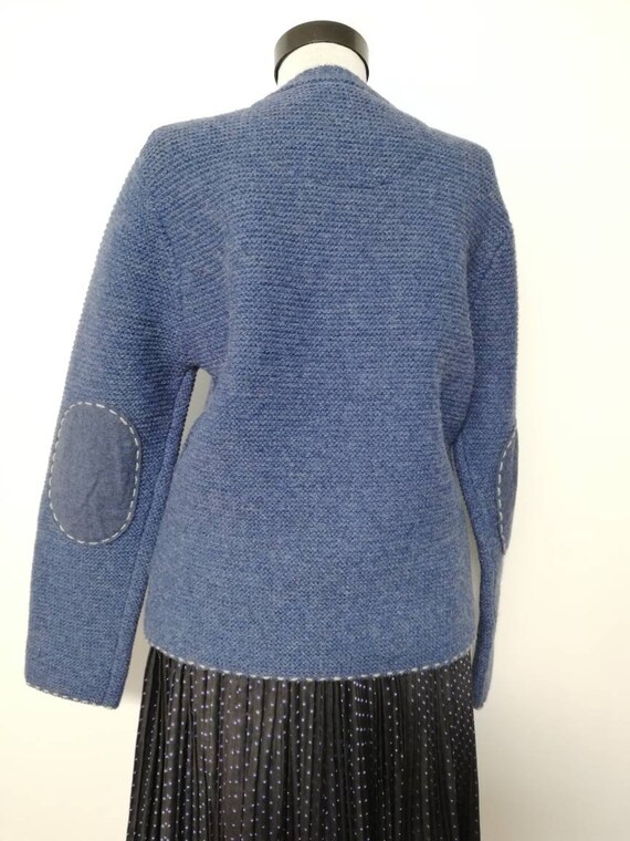 Tyrolean sweater, hand embroidery flowers, Austrian … - Gem