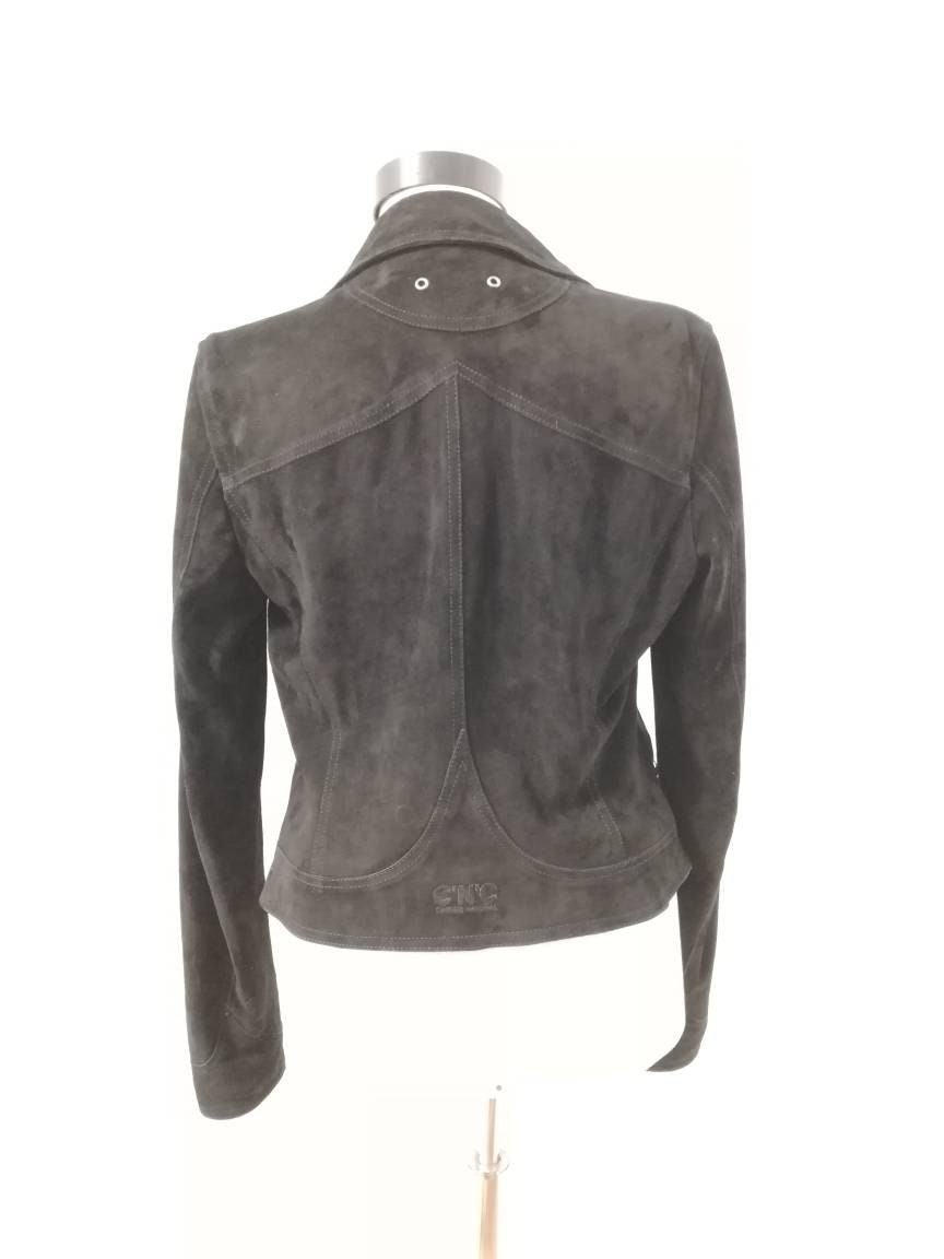 Black Genuine Leather Jacket CNC Costume National Biker | Etsy