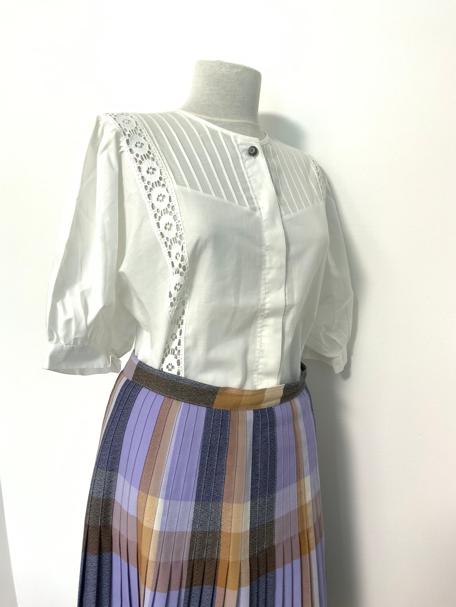 Basler Vintage Pleated Skirt, Brown Skirt, Wool Skirt, Office Skirt ...